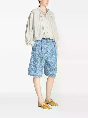 Dries Van Noten Belted Denim Shorts