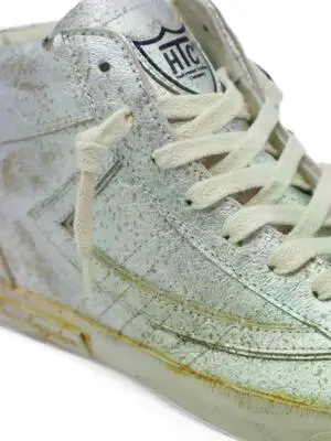 HTC LOS ANGELES Vipers Distressed High-top Sneakers