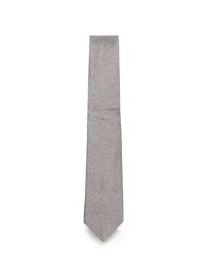 Canali Diamond-pattern Silk Tie