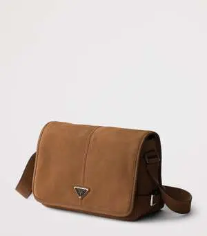 Prada Nubuck Leather Shoulder Bag