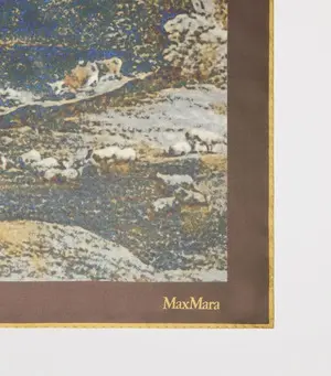Max Mara Silk Printed Square Scarf