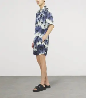Alexander McQueen Tie-dye Skull Hawaiian Shirt