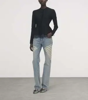 Alexander McQueen Lace-trim Cardigan