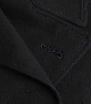 Canali Double-breasted Wool-cashmere Pea Coat