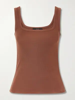 THE PARK Sawyer Cotton Tank - Brown