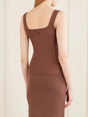 THE PARK Sawyer Cotton Tank - Brown