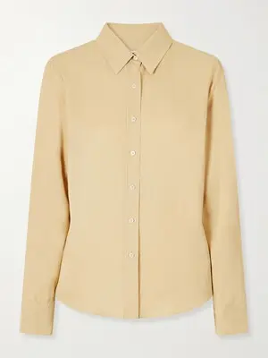 JIL SANDER Satin Shirt - Neutrals