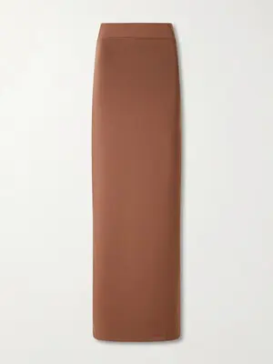 THE PARK Hailey Stretch-jersey Maxi Skirt - Brown