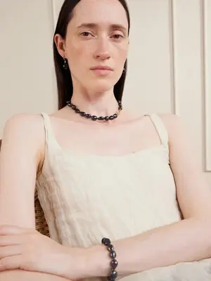 LUCY DELIUS 14-karat Gold, Diamond, And Pearl Bracelet