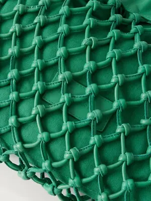 THE FRANKIE SHOP Morgan Woven Leather Clutch