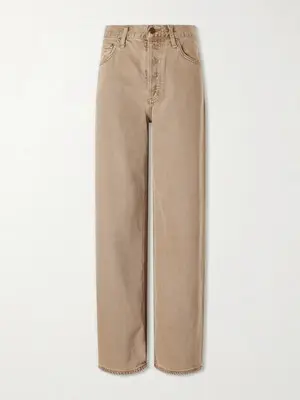 AGOLDE Low Slung Baggy Low-rise Wide-leg Jeans - Brown