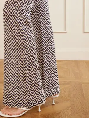 Missoni Embellished Crochet-knit Flared Pants