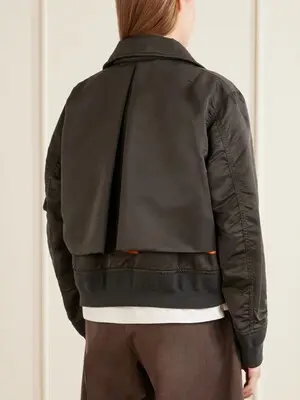 Sacai Cropped Padded Shell Bomber