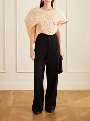 Maticevski Draped Chiffon Blouse