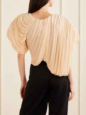 Maticevski Draped Chiffon Blouse