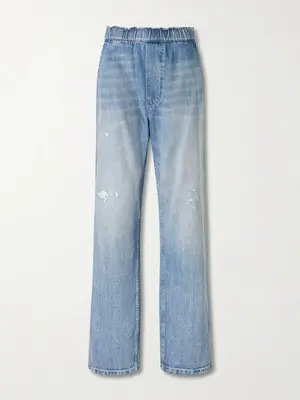 MAISON MARGIELA Distressed Wide-leg Jeans - Blue