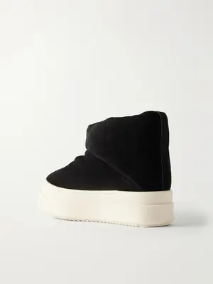 Rick Owens Suede Platform Sneakers
