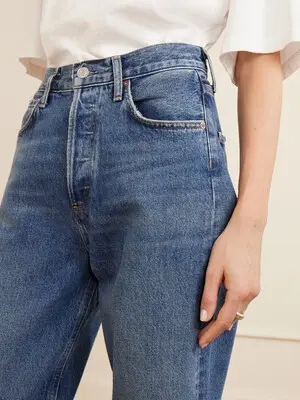AGOLDE Ren Long High-rise Wide-leg Jeans