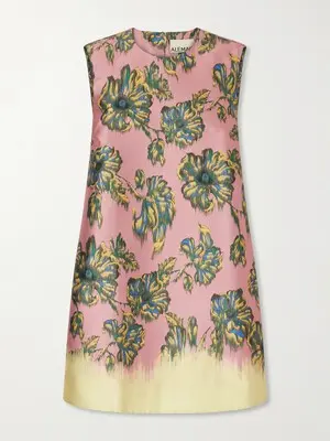 ALEMAIS Faye Floral-print Twill Mini Dress - Multi
