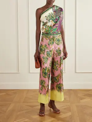 ALEMAIS Ruthie Floral-print Silk-twill Scarf