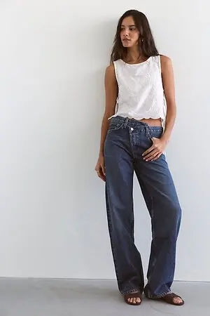 AGOLDE Arc Criss Cross Jeans At - Form