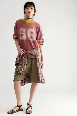 RAGABOND Lost And Found Ringer Tee At - Pink