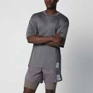 Satisfy Auralite Pleated T-shirt In Granite - Grey
