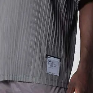 Satisfy Auralite Pleated T-shirt In Granite - Grey