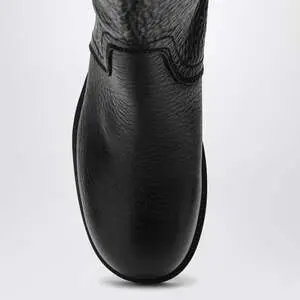 Dries Van Noten Leather Biker Boots