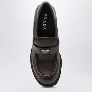 Prada Brown Platform Heeled Loafers