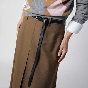 Prada Slim Leather Belt