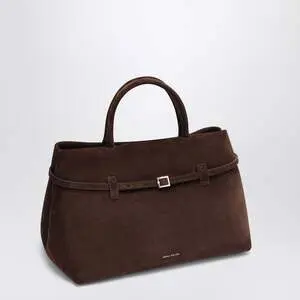 Manu Atelier Le Cambon 35 Suede Bag - Brown