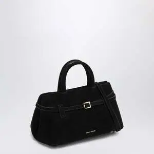 Manu Atelier Le Cambon 25 Suede Bag - Black