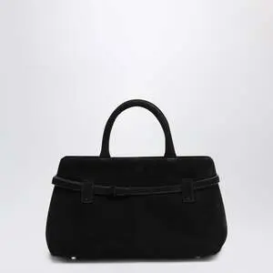 Manu Atelier Le Cambon 25 Suede Bag - Black