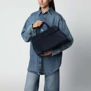 Manu Atelier Le Cambon" Suede Handbag - Blue