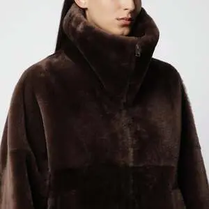 BLANCHA Oak Zip-up Shearling Jacket