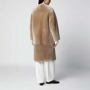 BLANCHA Hazelnut Reversible Shearling Coat