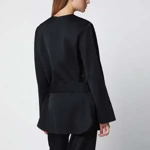 TOTEME Heavy Satin Tunic With Belt - Black