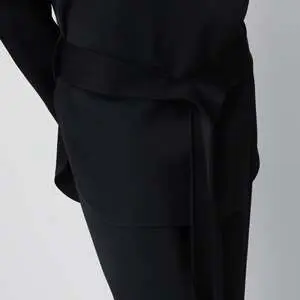 TOTEME Heavy Satin Tunic With Belt - Black