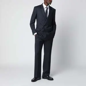 TOM FORD Navy Double-breasted Wool Suit