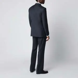 TOM FORD Navy Double-breasted Wool Suit