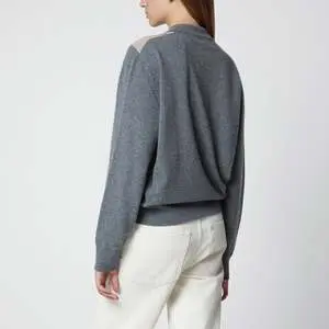 RÓHE Polo With Beige Argyle Pattern In Wool Blend