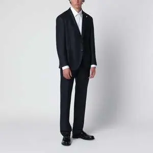 LUIGI BIANCHI Single-breasted Wool Suit - Blue