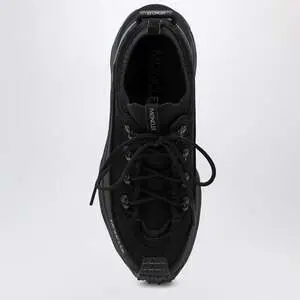 Moncler Trailgrip Lite3 Suede And Nubuck Sneakers - Black
