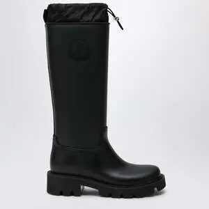 Moncler Kickstream High Rain Boots In Pvc - Black