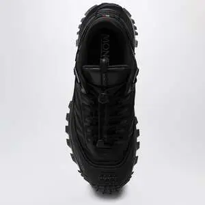 Moncler Trailgrip Gtx Sneakers In Leather And Nylon - Black