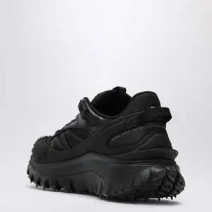 Moncler Trailgrip Gtx Sneakers In Leather And Nylon - Black