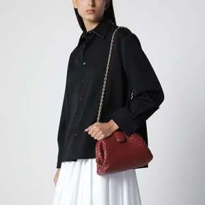Bottega Veneta Small Lauren Clutch - Red