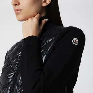 Moncler Quilted Zip-up Sweatshirt