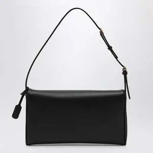 Valentino Garavani Small Devain Leather Shoulder Bag - Black